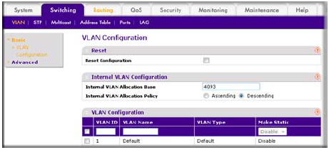 How do I configure voice VLAN and prioritize voice traffic using the web interface on my managed ...